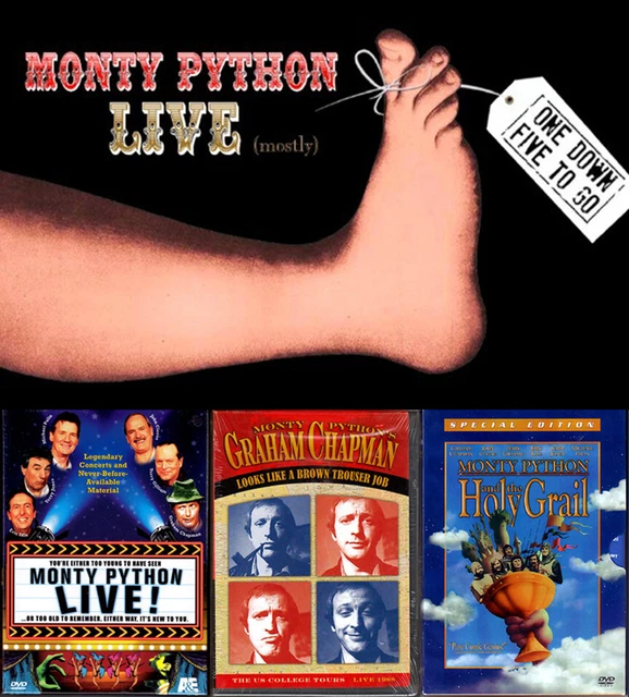 3 DVD BUNDLE MONTY PYTHON LIVE Box Set + GRAHAM CHAPMAN + HOLY GRAIL OOP R1 NEW $53.79 - PicClick CA