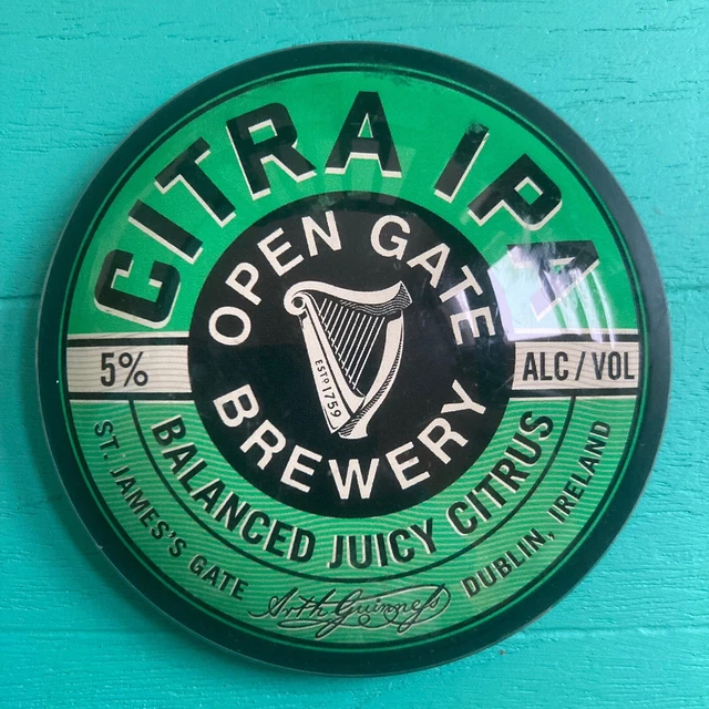 GUINNESS CITRA IPA Pump Display Man Cave/Bar; Curved Resin £6.00 ...