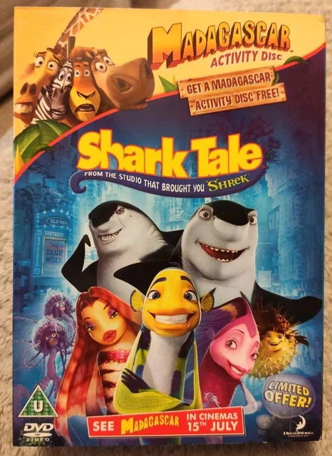 SHARK TALE / Madagascar Activity Disc DVD 2 Discs Will Smith Kids Movie ...