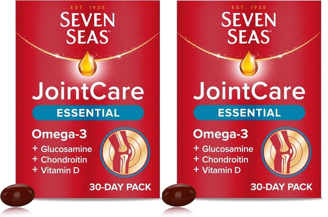 2 X SEVEN Seas Joint Care Essential With Omega-3 (60 Capsules ...