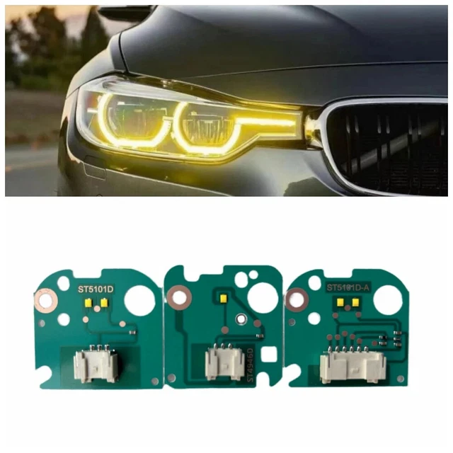 BMW 3 SERIES F30 F31 F35 LCI Lemon Yellow Daytime Running Lights DRL ...