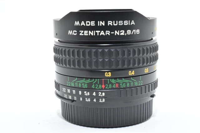 [NEARMINT+++]MC ZENITAR-N 16MM f/2.8 Fishe-eye Ultra Wide Angle Lens ...