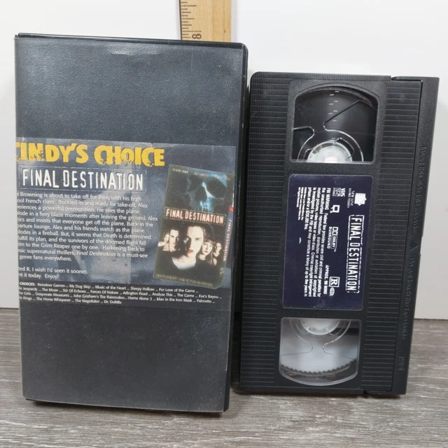 FINAL DESTINATION VHS 2000 Horror Ali Larter Kerr Smith Cindy's Choice ...