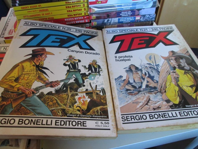 LOTTO 2 FUMETTI Tex Willer Speciale Gigante n. 20-21 - Ediz. Originale ...