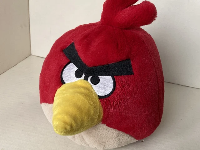 ANGRY BIRDS RED Bird Soft Toy Plush 2010 Rovio Ball Round Game Bad ...