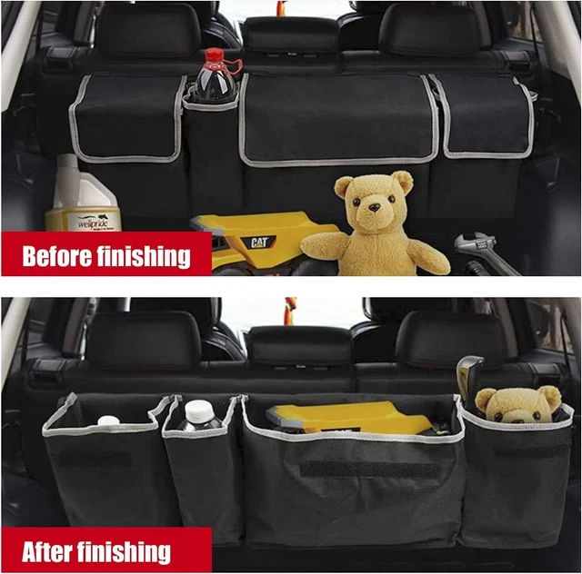 LARGE CAR BOOT Organiser Tidy Back Seat Storage Bag Hanging Pocket ...