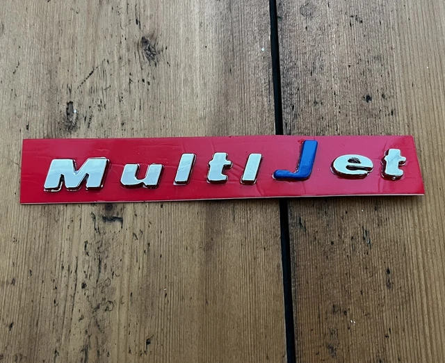 FIAT FIORINO DOBLO Multijet Boot Badge Chrome Emblem Rear Tailgate £15. ...