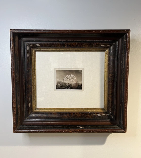 ANTIQUE WW2 PHOTO Smoke Cloud In Vintage Frame £247.70 - PicClick UK