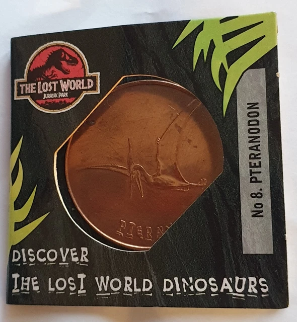 TETLEY THE LOST World Jurassic Park Coins Complete Set Of 8 In Original ...