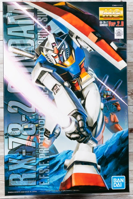 GUNDAM MASTER GRADE RX-78-2 Ver 2.0 MG Bandai 1/100 New Sealed Hobby ...
