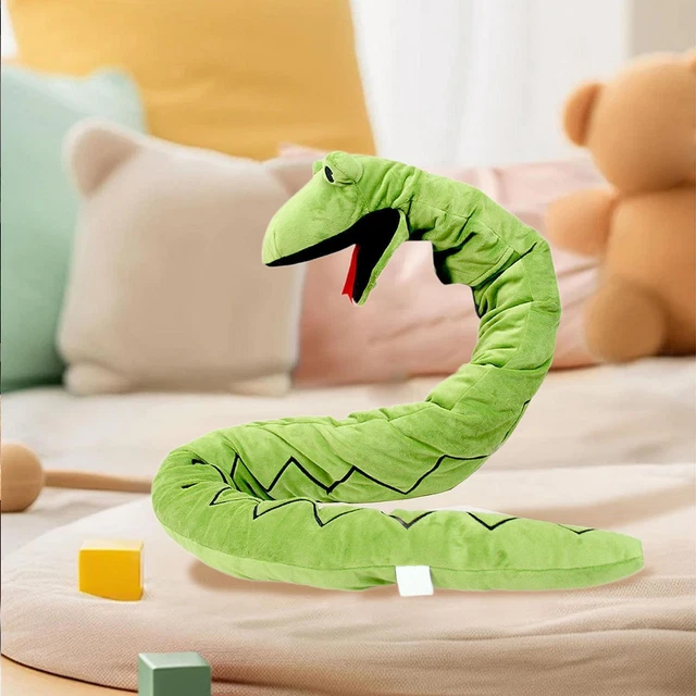 SNAKE HAND PUPPET Stuffed Animal Toy Soft Movable Mouth Storytelling ...