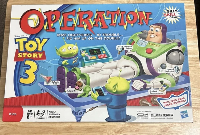HASBRO OPERATION TOY Story 3 Buzz Lightyear Game TESTED/FULLY WORKING ...