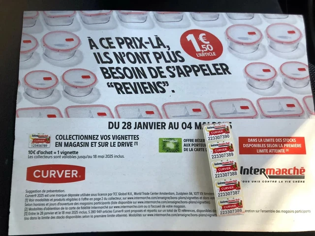 29 VIGNETTES INTERMARCHÉ 2025 CURVER EUR 7,00 - PicClick FR