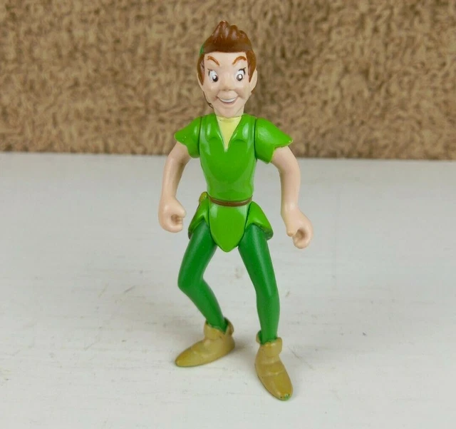 VINTAGE DISNEY PETER Pan PETER PAN 4.5" Poseable PVC Figure Mattel 1993 ...