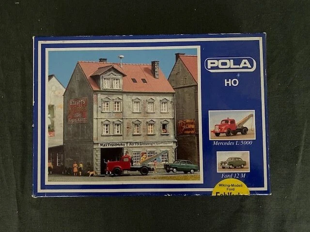 POLA ECHELLE HO Maquette Meister Modell Immeuble et garage auto - 165 ...