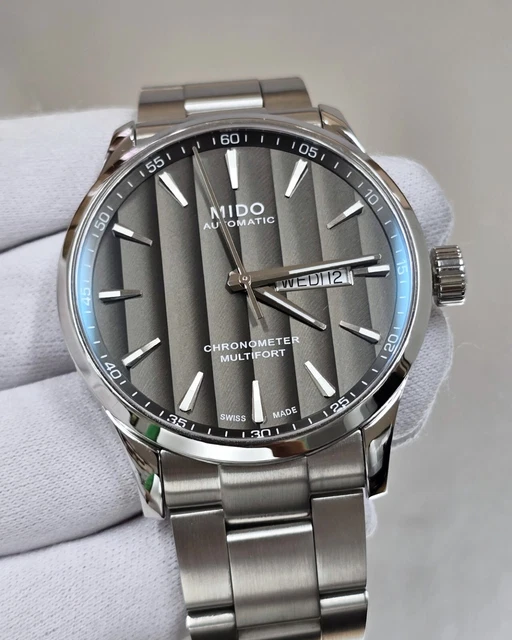 MIDO MULTIFORT AUTO 42mm Gray Dial Mens Watch M038.431.11.061.00 ...
