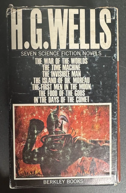 HG WELLS BOX Set Sci-Fi Novels Time Machine War of Worlds Berkley $70. ...