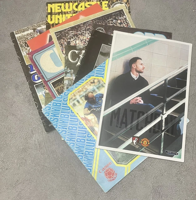 BUNDLE OF 4 Manchester United away programmes £1.00 - PicClick UK