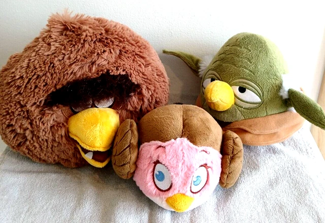 ANGRY BIRDS STAR Wars Bundle Three Soft Toy Teddy Plush £14.99 ...