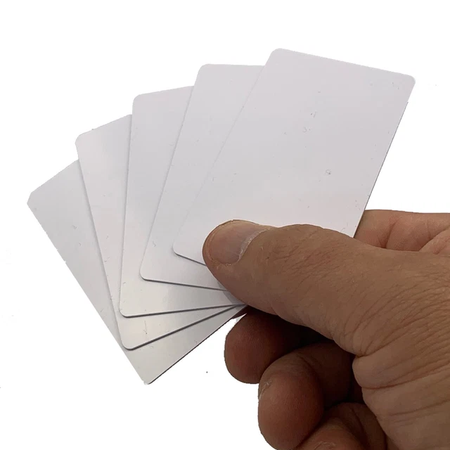 IC CARDS 10 Years 1K S50 13.56MHz PVC WHITE IC PLASTIC CHIP HF RFID NXP ...