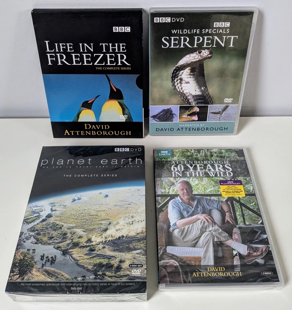 DAVID ATTENBOROUGH X4 BBC DVD Bundle. Planet Earth. Serpent. Life In The Freezer £3.49 - PicClick UK