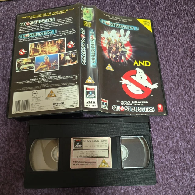 GHOSTBUSTERS 1 AND 2 (VHS/SUR, 1990) £12.99 - PicClick UK