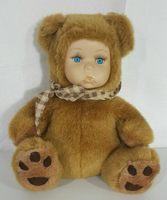 GEPPEDDO CUDDLE KIDS Teddy Bear Porcelain Face Plush Animal Doll 19.77 PicClick CA