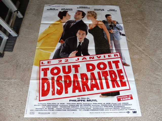 ANCIENNE AFFICHE CINÉMA& Tout Doit Disparaître " Etat Très Bon 160 X 120 EUR 14,00 - PicClick FR