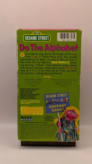 VINTAGE VHS SESAME Street - Do The Alphabet (VHS, 1996) Tested £13.03 ...