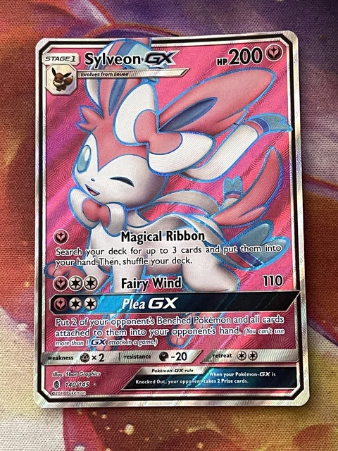 SYLVEON GX 140/145 Ultra Rare Guardians Rising Pokemon Card $23.95 ...