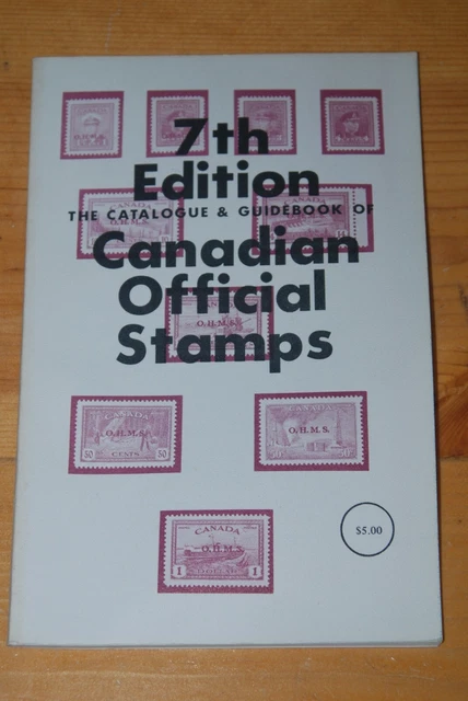 WEEDA LITERATURE: CATALOGUE & Guidebook of Canadian Official Stamps ...