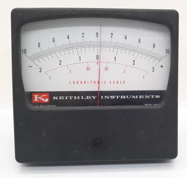 KEITHLEY INSTRUMENTS MODEL 461 Panel Meter Logarithmic Scale FS=100-0 ...