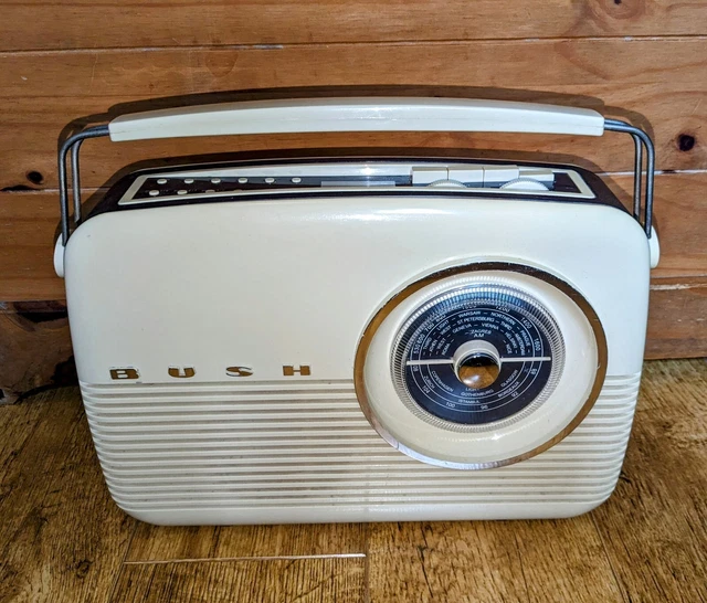 BUSH TR82DAB 1950S Style Vintage Transistor Radio Cream Working Retro ...