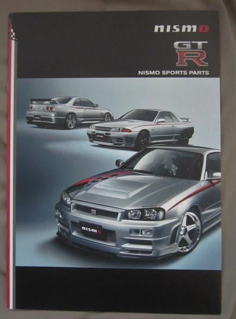 NISSAN SKYLINE GT-R GTR R34 NISMO SPORTS PARTS Brochure Dealer Catalog ...