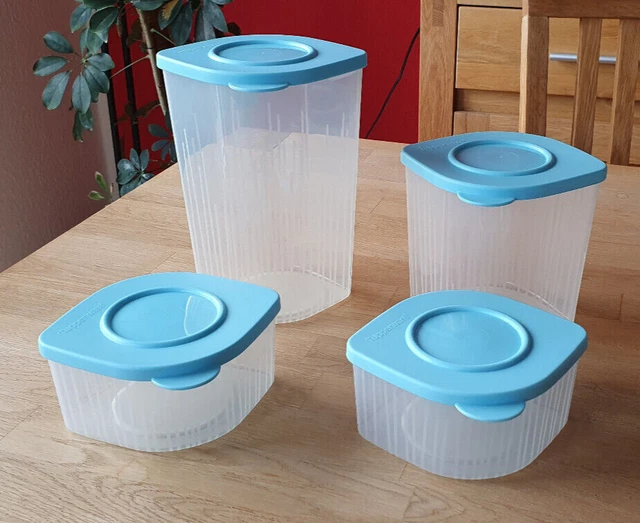 TUPPERWARE 4ER SET Ellipsen Form oval mit Deckel NEU EUR 16,50 ...