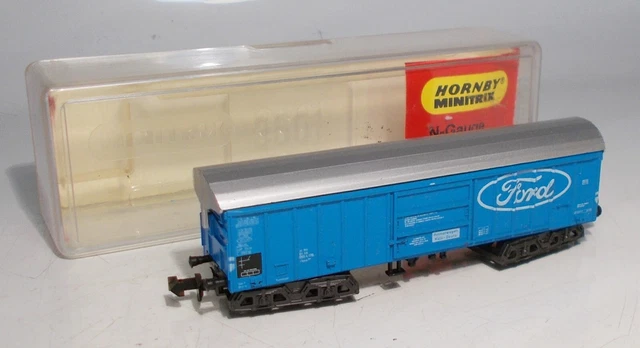 HORNBY MINITRIX N gauge "Ford" Bogie Van - (N509) £14.99 - PicClick UK