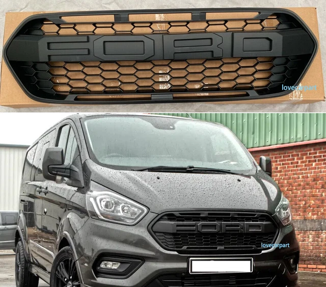 FOR FORD TRANSIT Custom Grill 2018-2023 Raptor Style Honeycomb Mesh ...