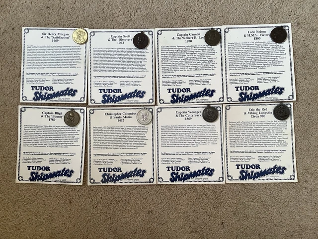 TUDOR CRISPS SHIPMATES Full Set Of 8 £20.00 - PicClick UK