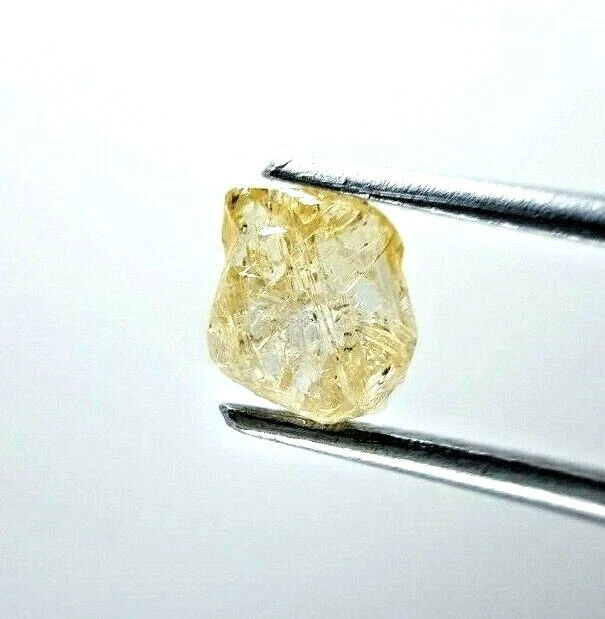 ROUGH DIAMOND 0.66TCW Intense Yellow Sparkling Natural Irregular Shape ...