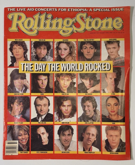 VINTAGE 1985 - Rolling Stones & People Magazine - Live Aid Concerts £11 ...