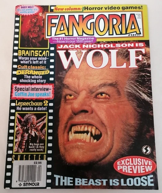 MAGAZINE - FANGORIA Horror Magazine #131 Apr 1994 Wolf Brainscan ...