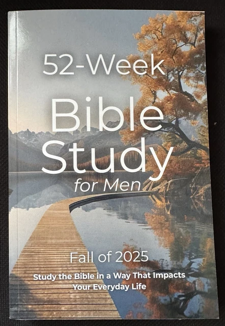 52-WEEK BIBLE STUDY for Men, Fall of 2025 Personal Workbook Notebook £9 ...