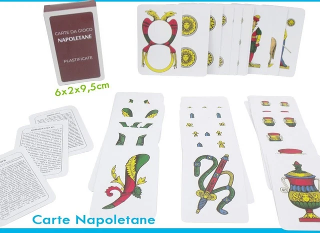 CARTE NAPOLETANE PLASTIFICATE Scopa Briscola Gioco Da Tavola 40 carte ... CARTE NAPOLETANE PLASTIFICATE Scopa Briscola Gioco Da Tavola 40 carte ...
