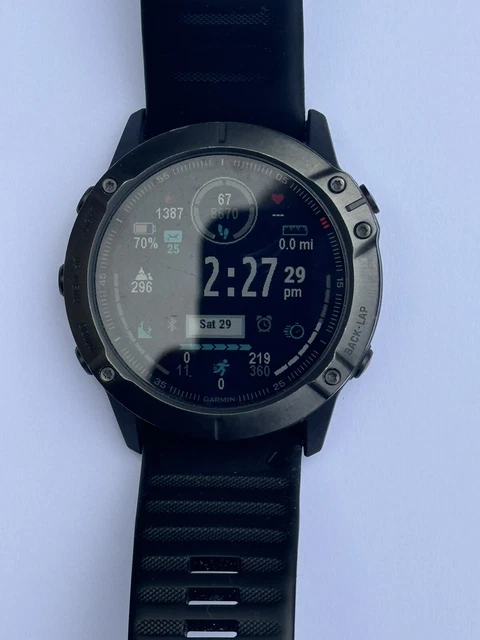 GARMIN FENIX 6X Pro Sapphire 51mm Case with Silicone Band GPS Music ...