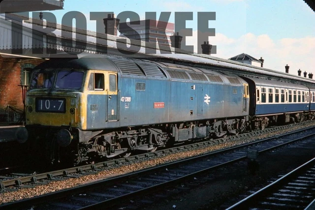 35MM SLIDE BR British Rail Diesel Loco Class 47 47088 Reading 1975 Original £3.99 - PicClick UK