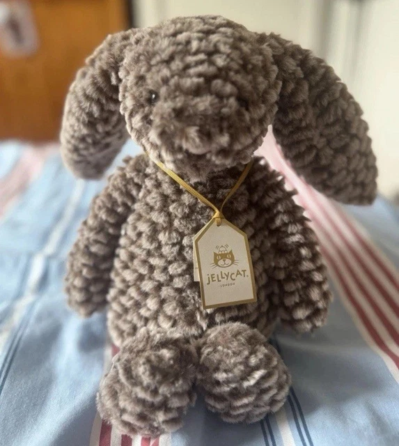 JELLYCAT BASHFUL LUXE Pine Bunny Soft Plush Toy with Tags £52.68 ...