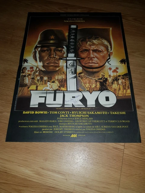 AFFICHE DE CINÉMA d'époque du film: FURYO de 1983 (40x60cm) Dédicacée ...