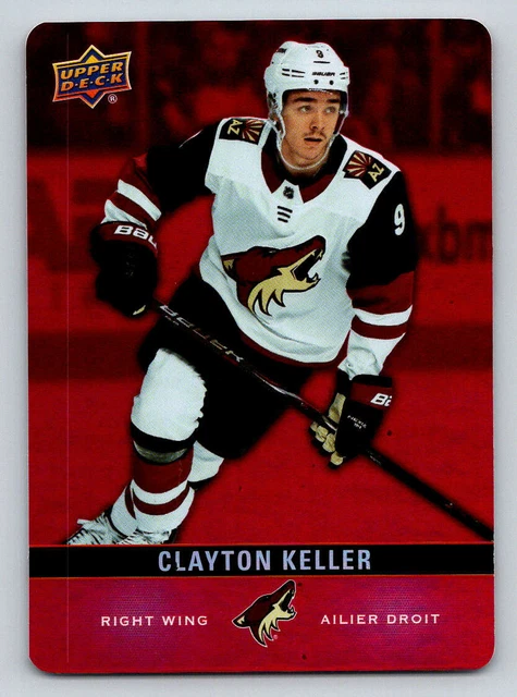 2019-20 UPPER DECK Tim Hortons Red Die Cuts #DC30 Clayton Keller (ref ...