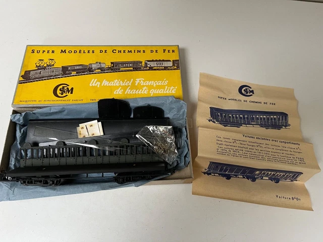 SMCF HO VOITURE 2ème CL. SNCF A BOGIES EN KIT COMPLET EN BO EUR 22,00 ...