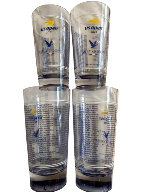 US OPEN HONEY Duece Tennis Collectors Cup 2025 Set Of 4 USED Once $35. ...